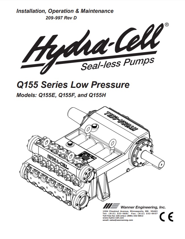 Hydra-Cell Q155 Series Low Pressure